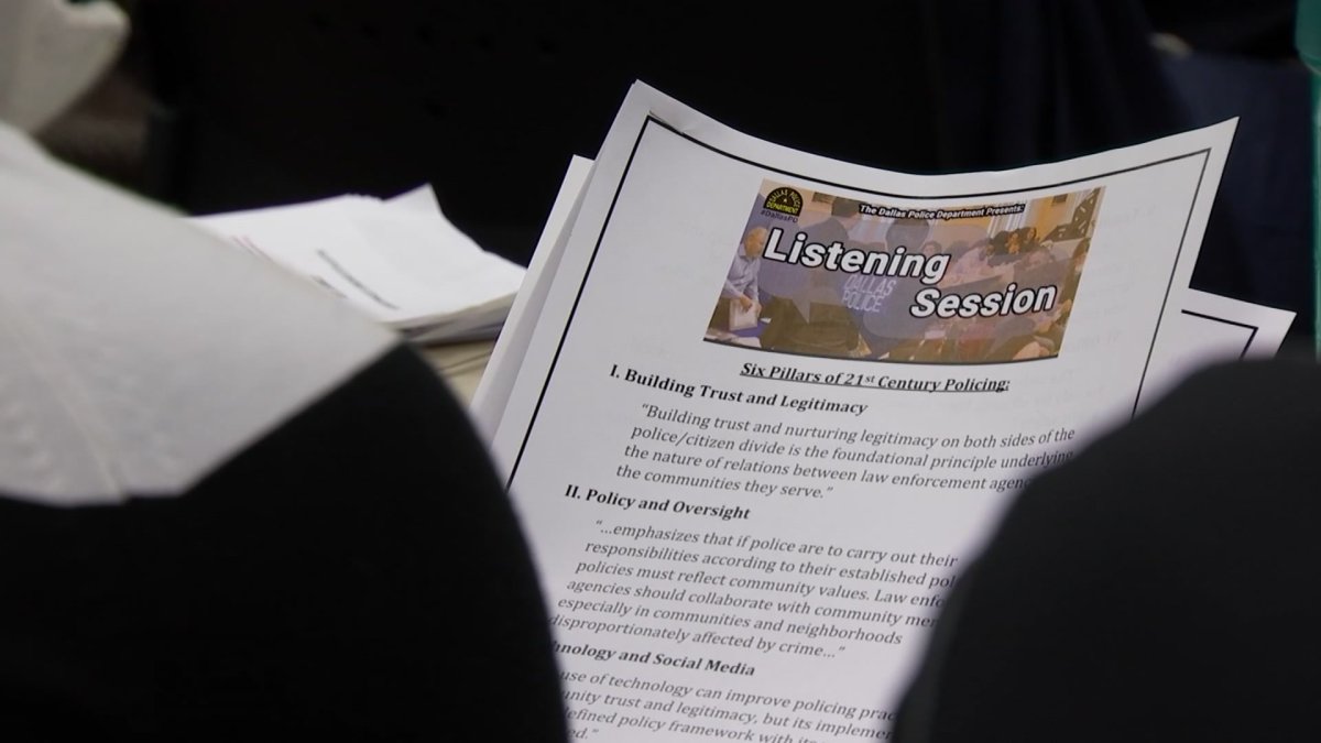 Dallas Police Chief Hall Holds Listening Session Days After Release of ...