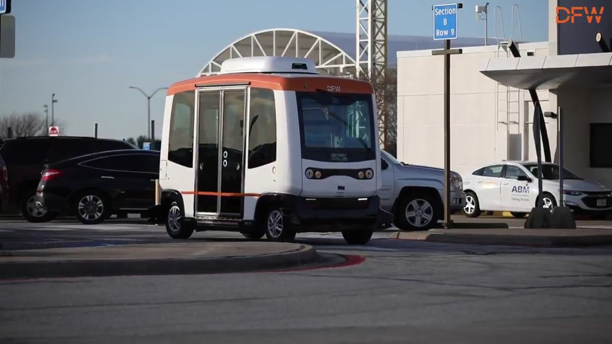 DFW Airport Testing Driverless Shuttle to Transport Passengers – NBC 5 ...