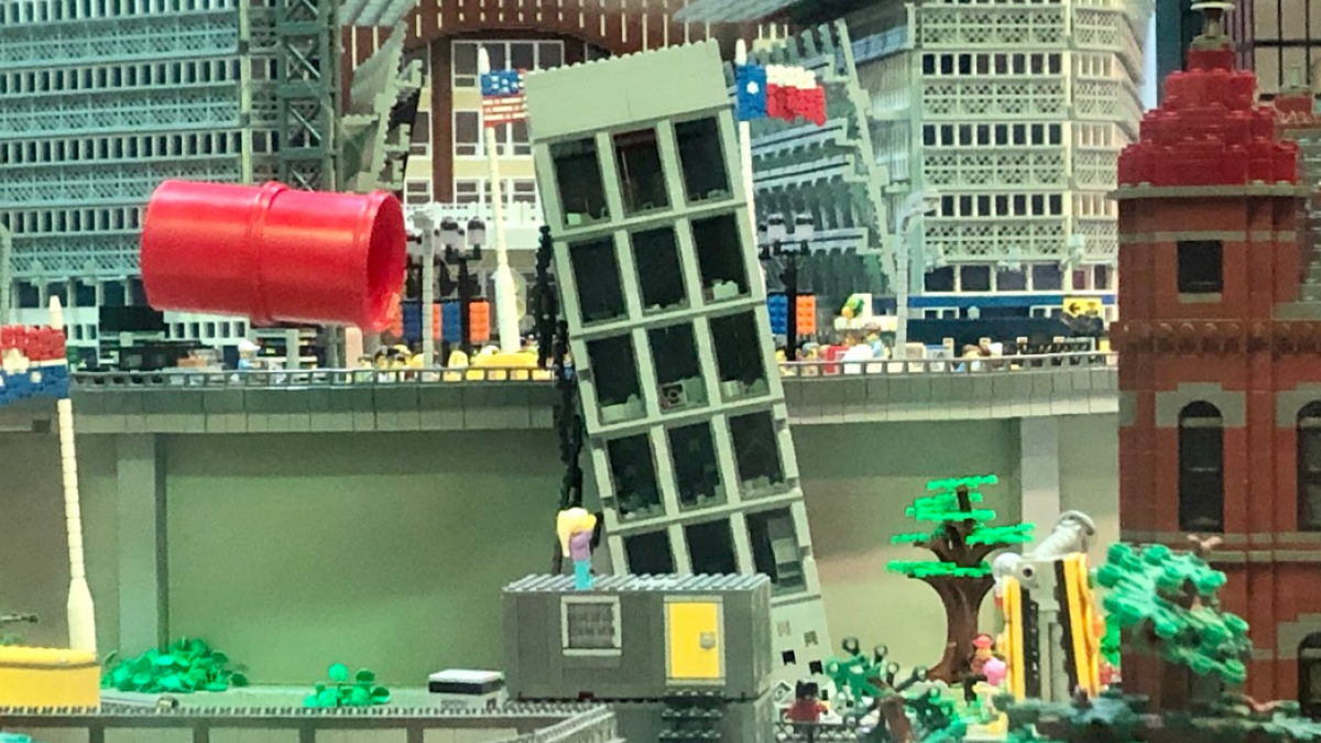 ‘Leaning Tower of Dallas’ Scene Recreated in Lego Bricks – NBC 5 Dallas ...