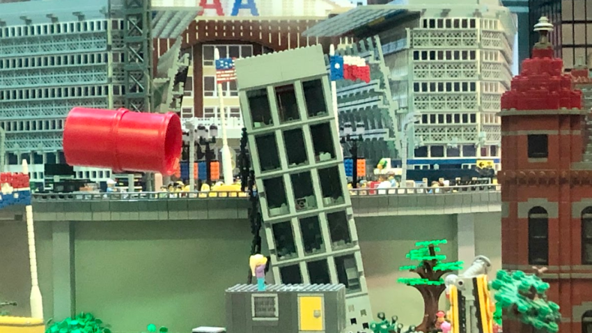Legoland Discovery Center Builds ‘Leaning Tower of Dallas’ Scene Out of ...