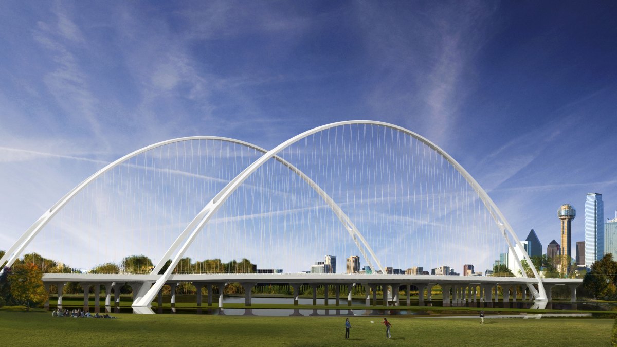 New Dallas Landmark Bridge Taking Shape – NBC 5 Dallas-Fort Worth