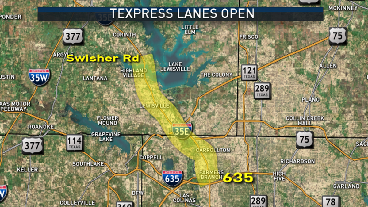 New Interstate 35E TEXpress Lanes Open – NBC 5 Dallas-Fort Worth
