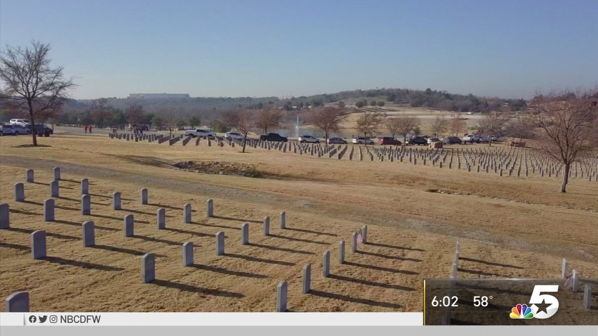 Wreaths Laid at Every Headstone at Dallas-Fort Worth National Cemetery ...