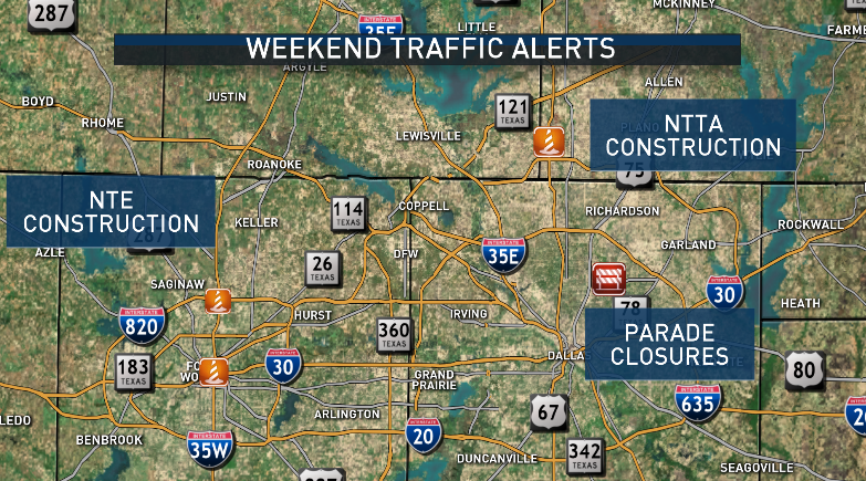 Weekend Traffic News – NBC 5 Dallas-Fort Worth