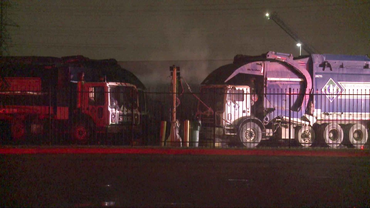 Garbage Trucks Destroyed in Fire, Explosions in Haltom City – NBC 5 ...