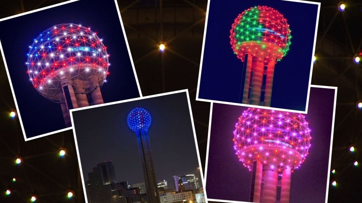Reunion Tower Ball Puts on Spectacular Light Show – NBC 5 Dallas-Fort Worth
