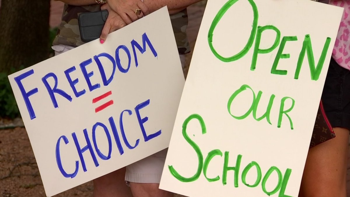 Parents Protest Tarrant County’s Order To Delay In-Person Learning ...