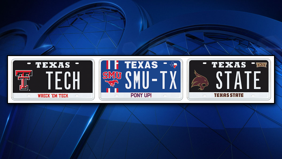 Texas Releases New License Plate Designs for Three Colleges, Including ...