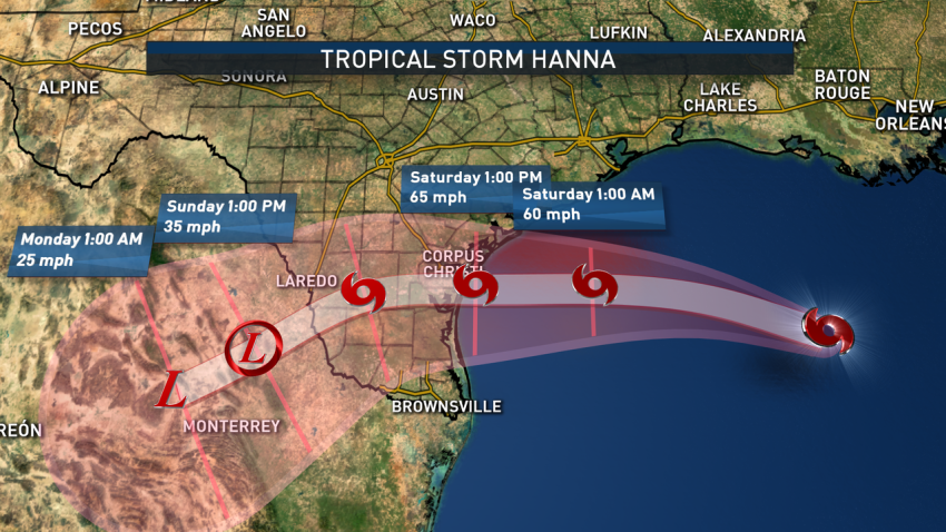 Tropical Storm Hannah Forms in Gulf, Texas Resources on Standby – NBC 5 ...