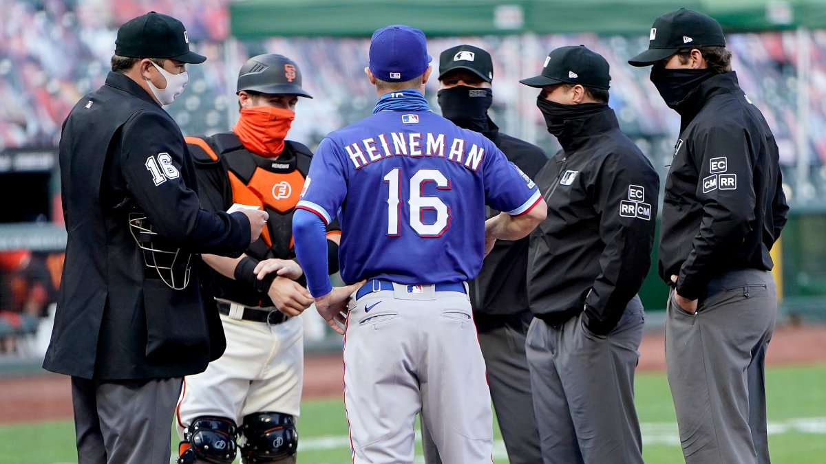 Brothers Scott, Tyler Heineman Share Special Moment at Rangers vs ...