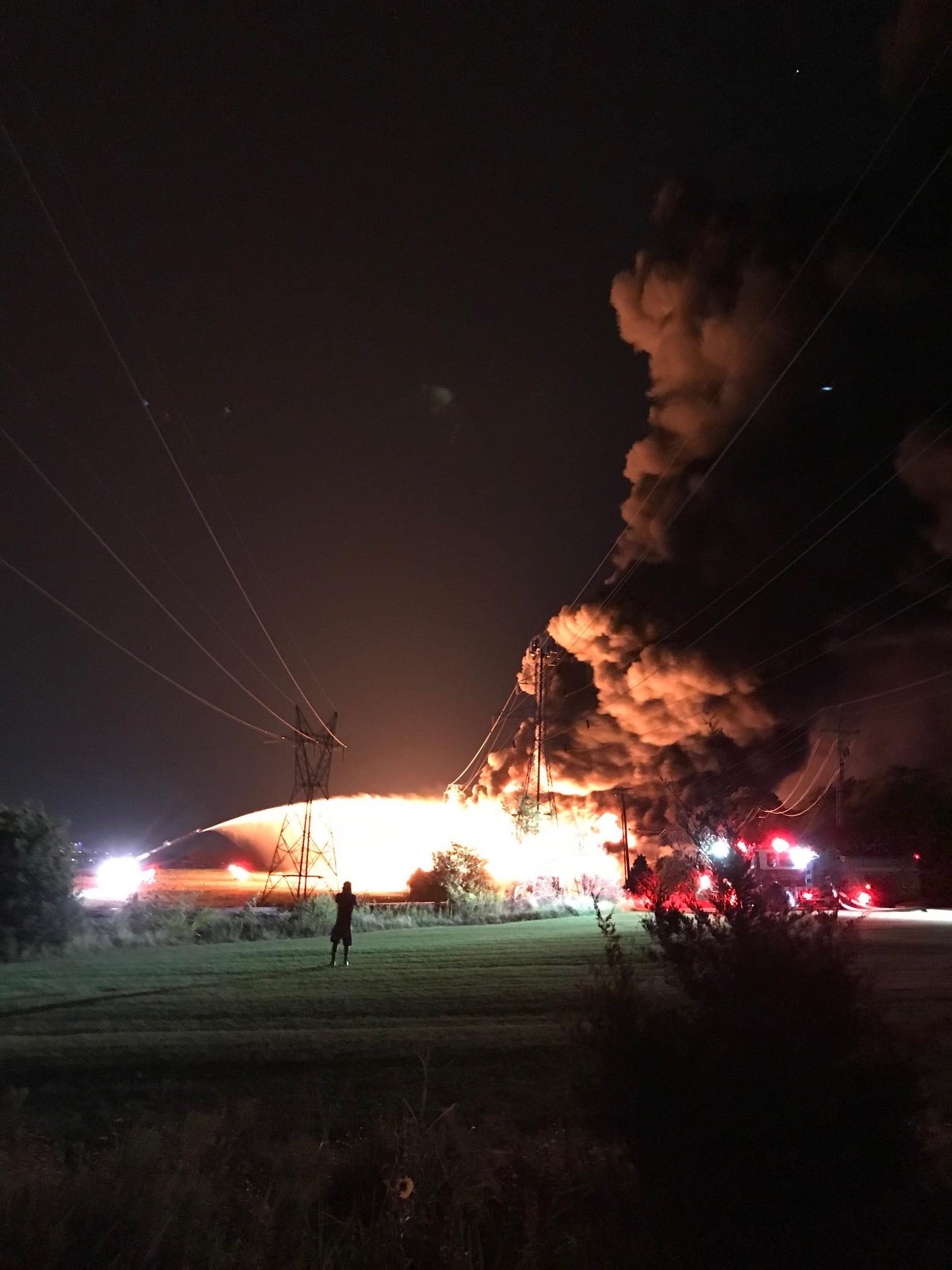 Your Photos: Massive Fire at Grand Prairie Plastics Plant – NBC 5 ...