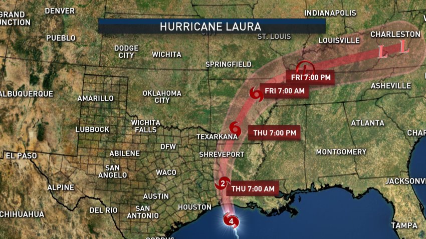 What to Expect in Dallas-Fort Worth as Hurricane Laura Weakens and ...