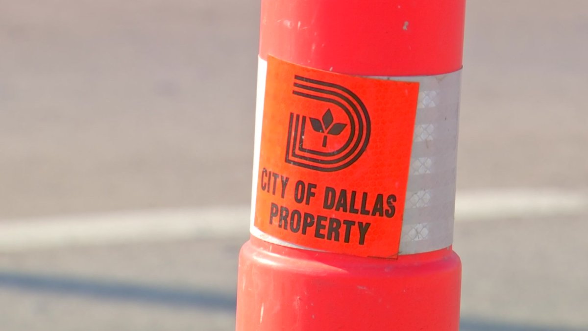 Speed Cones Tested on Hampton Road in Dallas to Deter Racing, Stunts ...