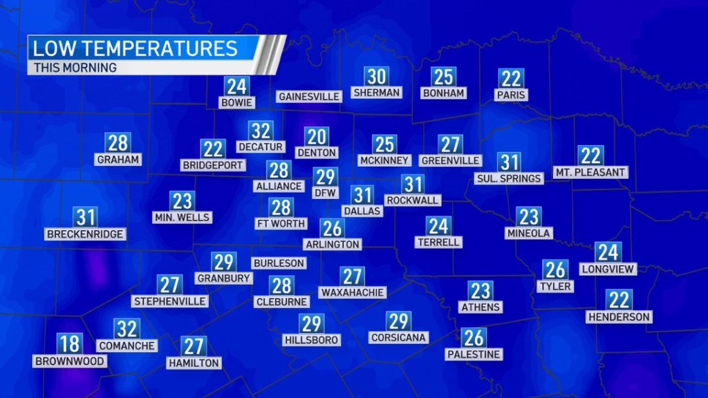 December Starts Out Cold With Freeze Warning for Some – NBC 5 Dallas ...