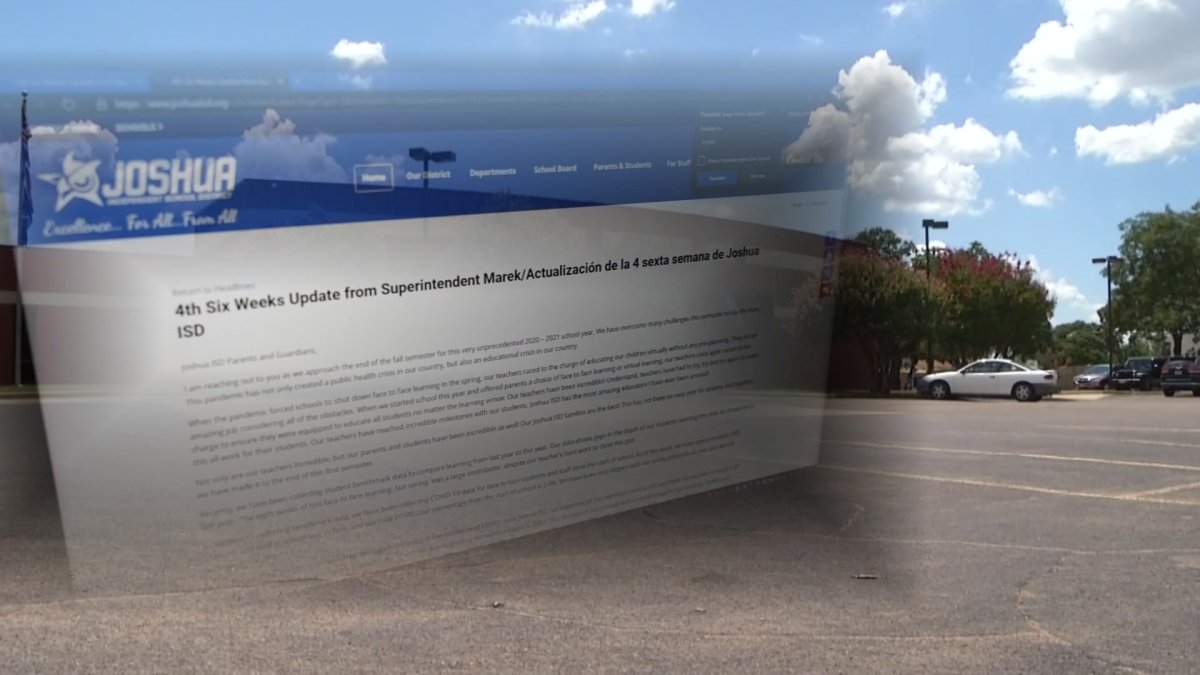 Joshua ISD Plans to End Virtual Learning in January – NBC 5 Dallas-Fort ...