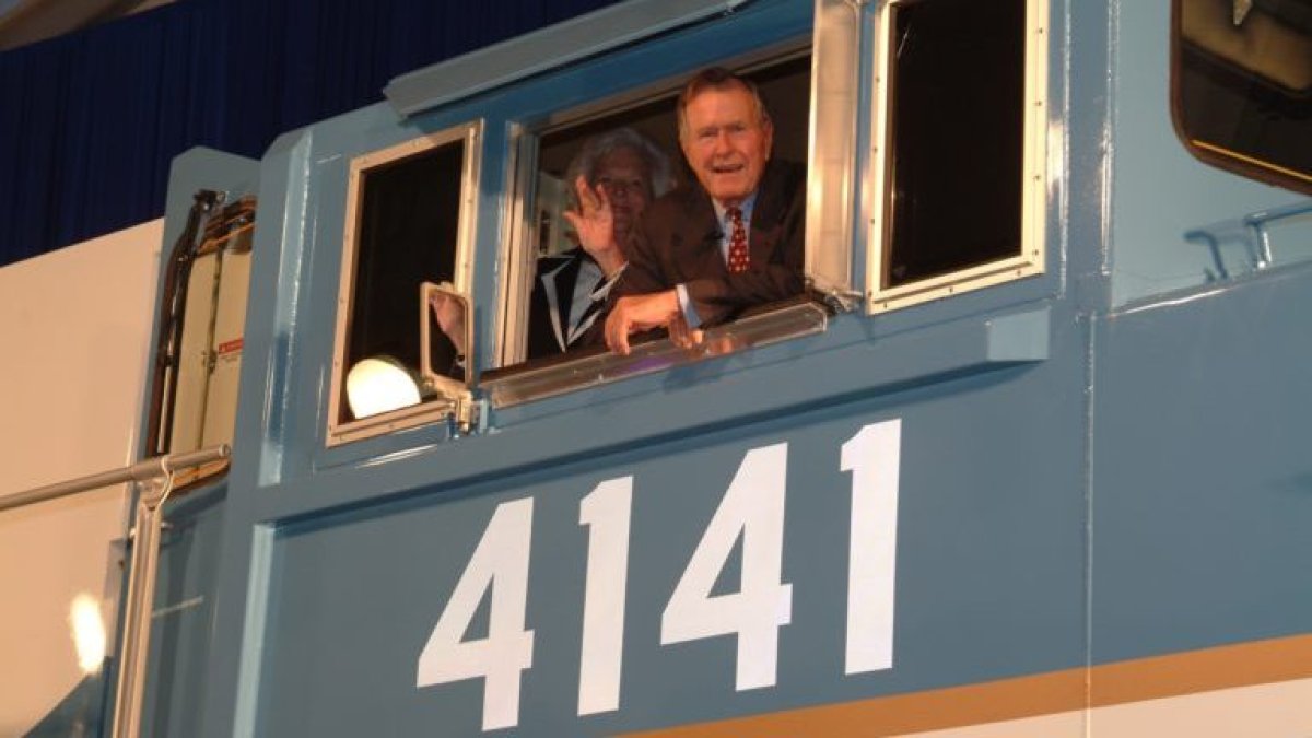 Arrival of President George H.W. Bush’s Beloved Train in Texas Marks ...