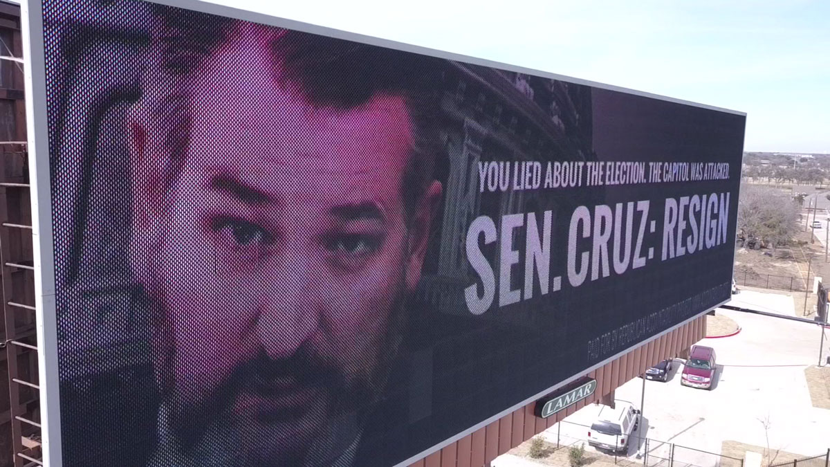 Republican Group Calls for Cruz to Resign on Billboards in North Texas ...