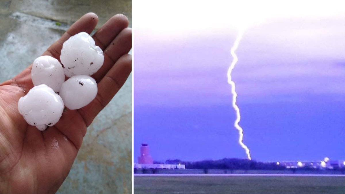 Late Night Storms Bring Large Hail and Heavy Rain – NBC 5 Dallas-Fort Worth