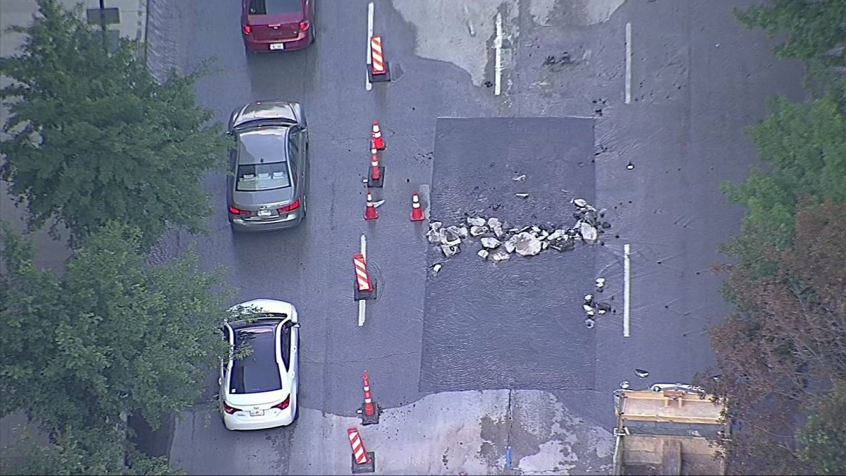 Water Main Breaks Close Lanes in Downtown Fort Worth – NBC 5 Dallas ...