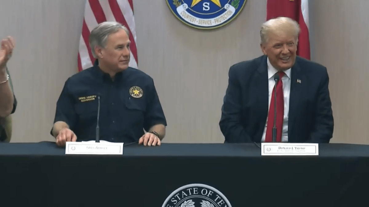 Former President Trump Meeting With Gov. Abbott at Border Wall – NBC 5 ...