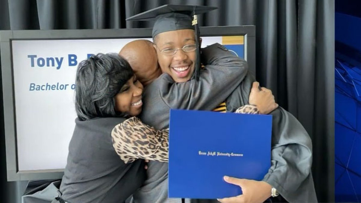 Celebrate Your Grad: Tony Graduates Texas A&M Commerce – NBC 5 Dallas ...