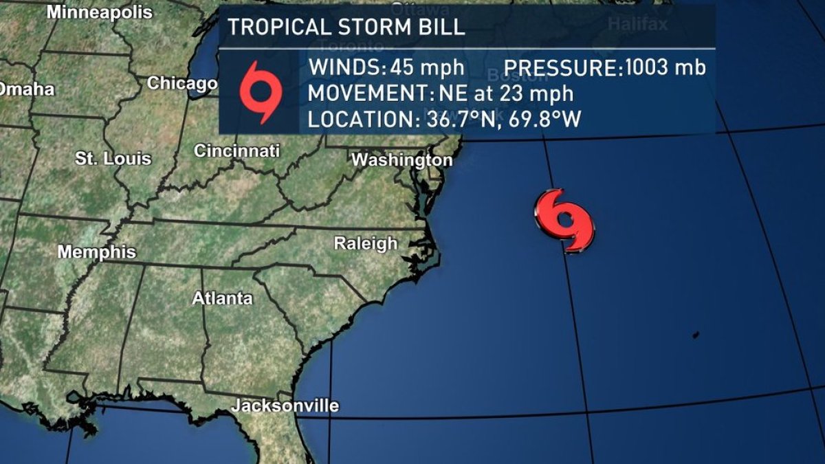 National Hurricane Center Issues Advisory for Tropical Storm Bill – NBC ...