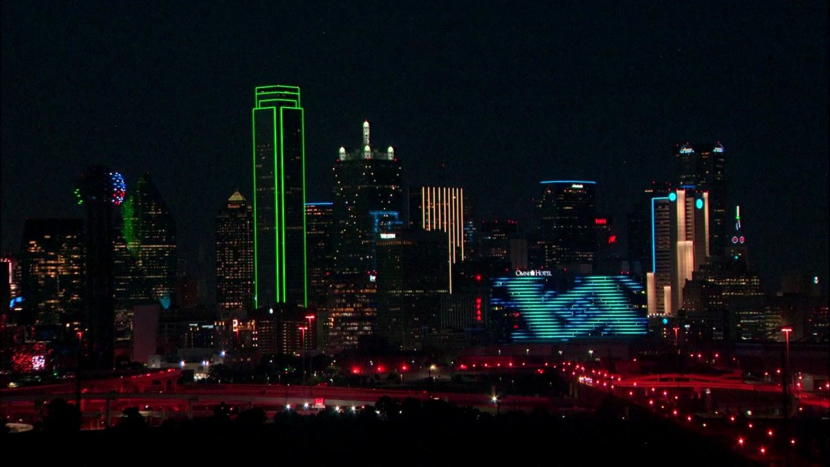 Reunion Tower Puts on Light Show for Olympic Gold Medalist From Fort ...