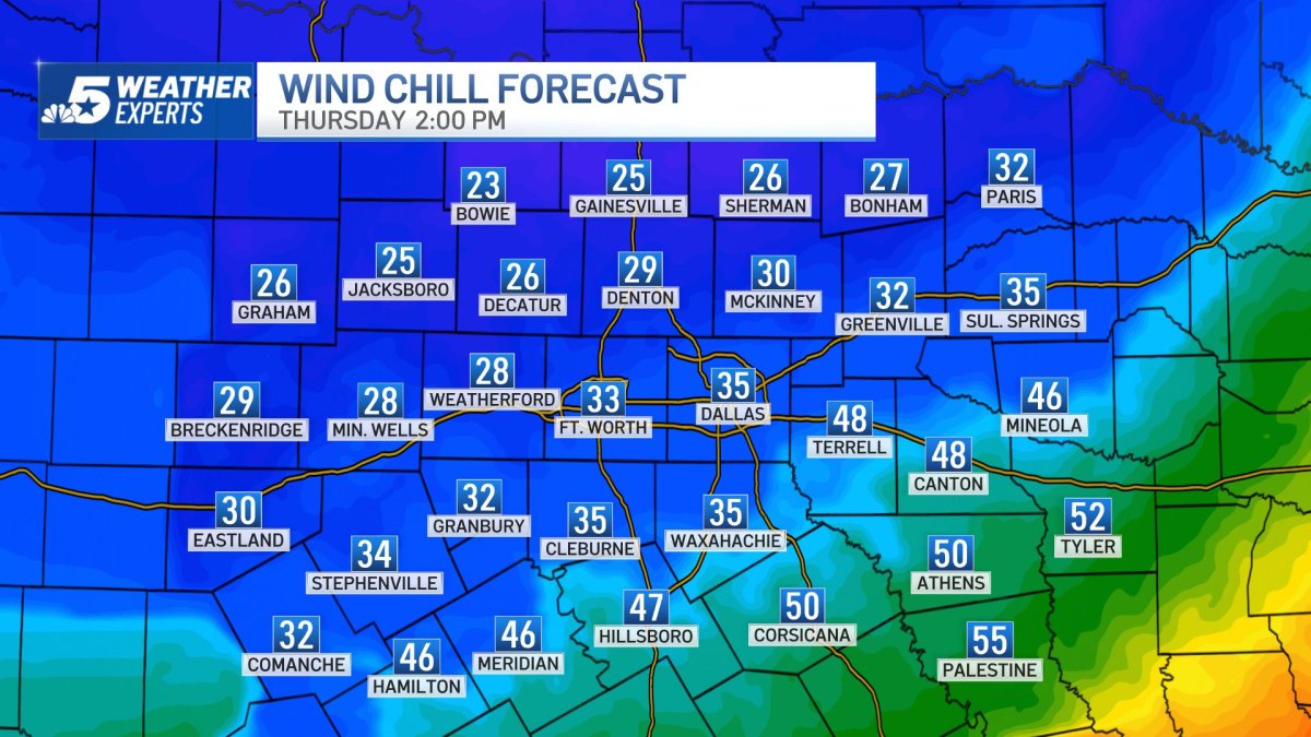 Cold Front Sweeping Through After Morning Showers – NBC 5 Dallas-Fort Worth