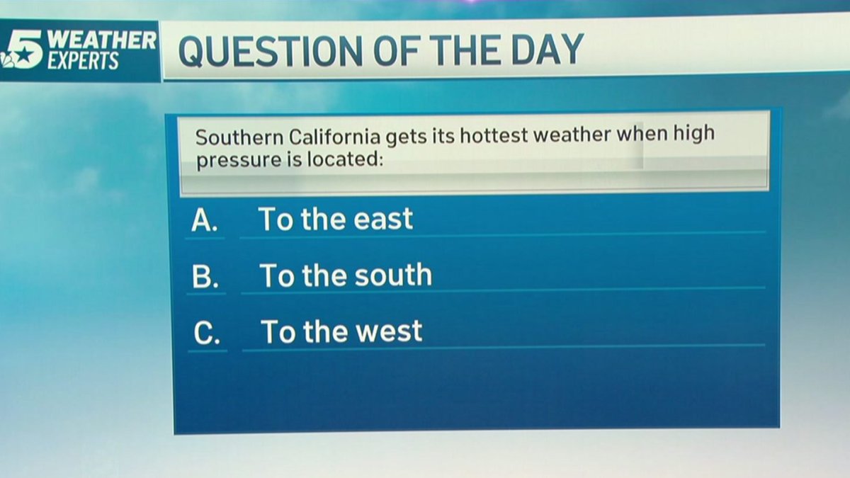 Weather Question: Southern Californias Hottest Weather – NBC 5 Dallas ...