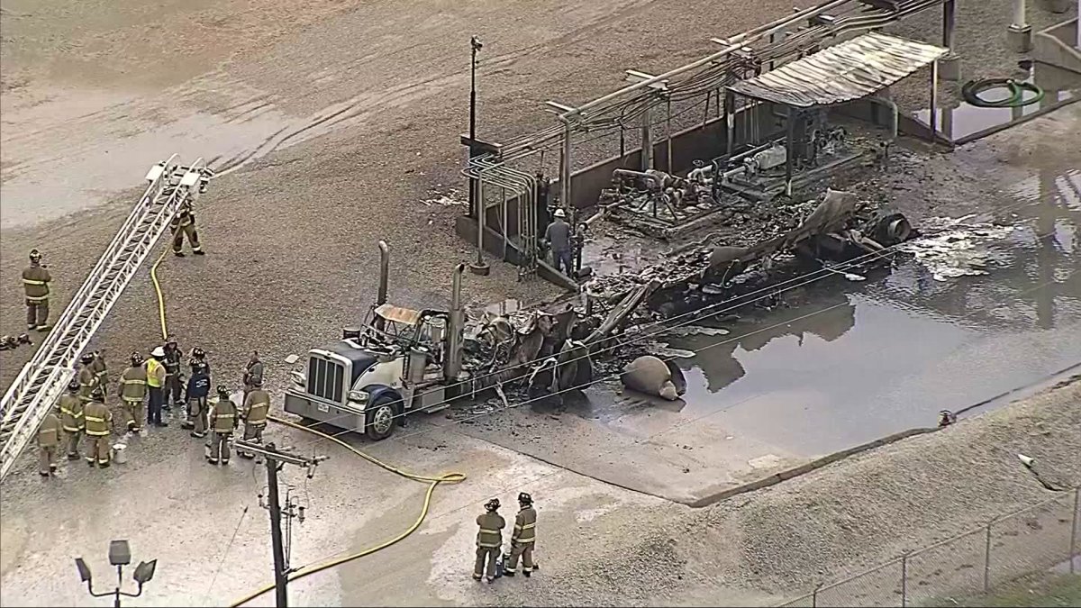 Tanker Truck Destroyed in Fire at Euless Fuel Terminal Facility – NBC 5 ...