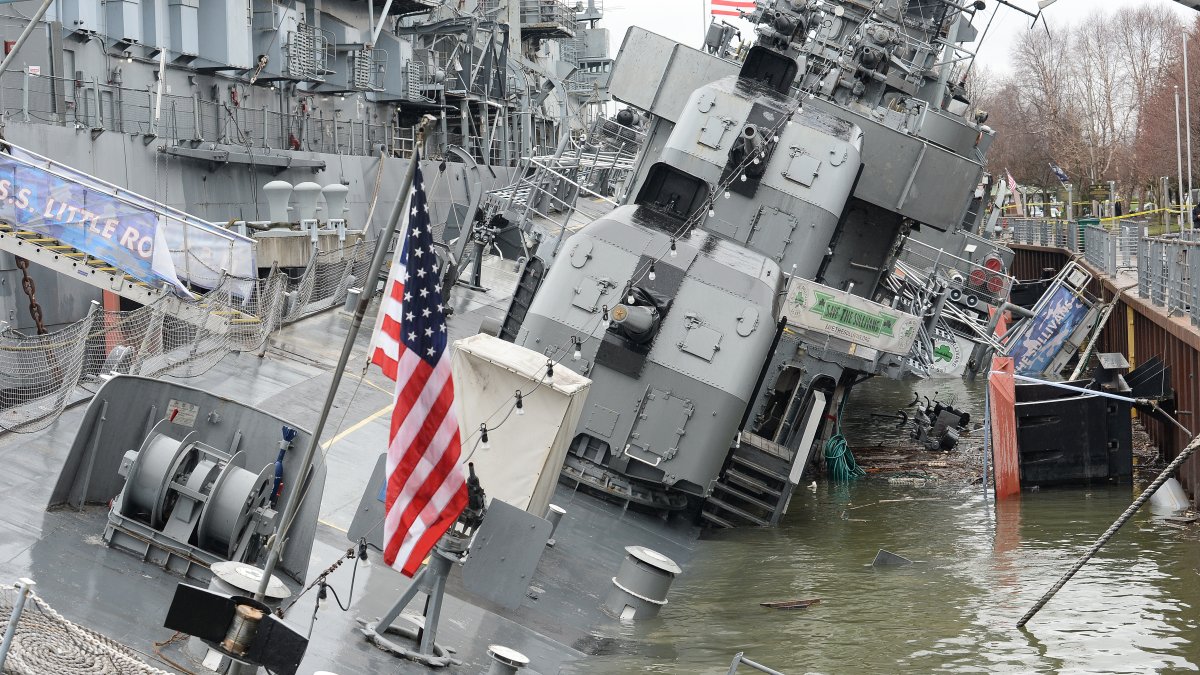Crews Work to Save WWII Destroyer Taking on Water in Buffalo – NBC 5 ...
