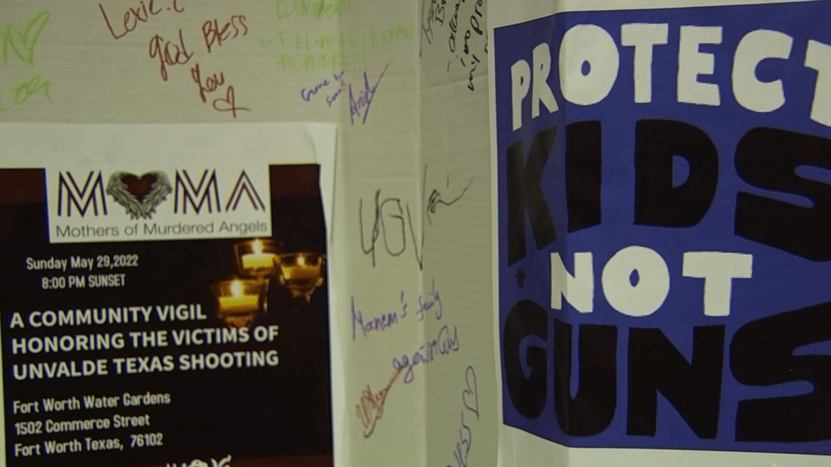 North Texans Sign Posters in Support of Uvalde Community – NBC 5 Dallas ...