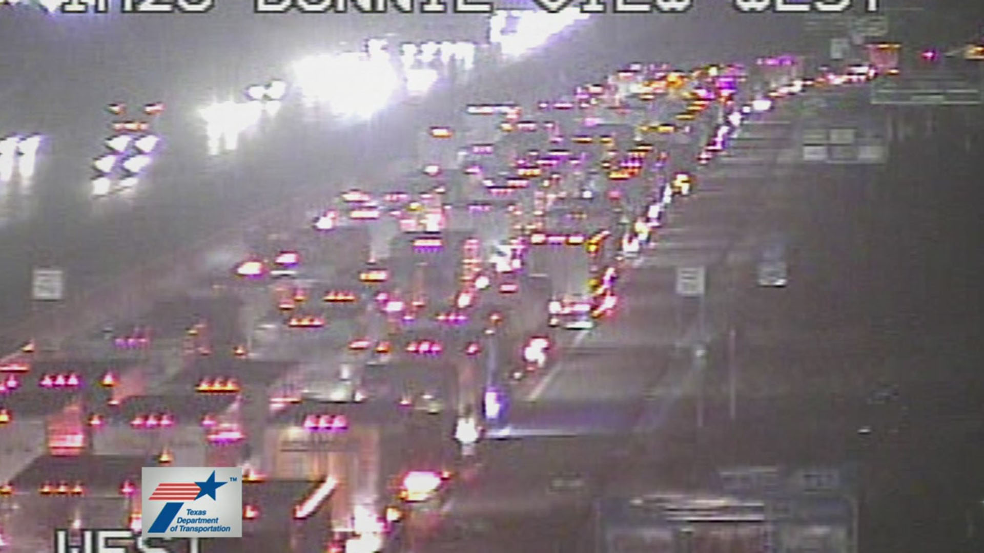 Highway Traffic At Night