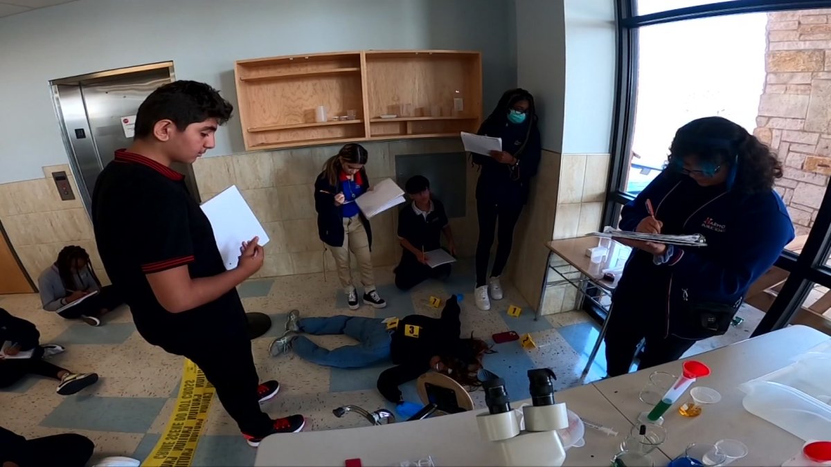 High School Students Study Crime Scene in the Classroom – NBC 5 Dallas ...