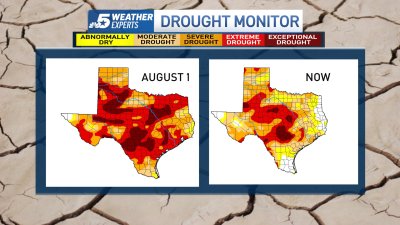 See Latest Before, After Maps of Texas Drought – NBC 5 Dallas-Fort Worth