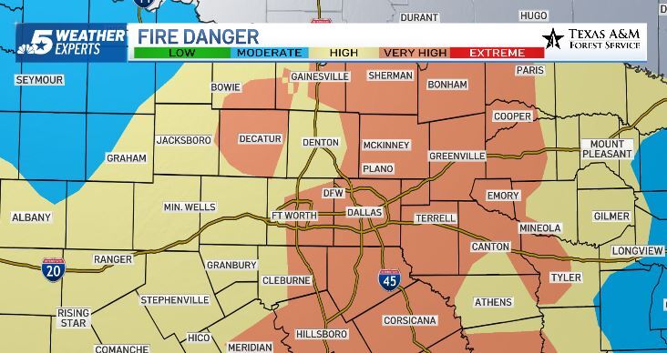 Dangerous Risk of Wildfires in North Texas – NBC 5 Dallas-Fort Worth