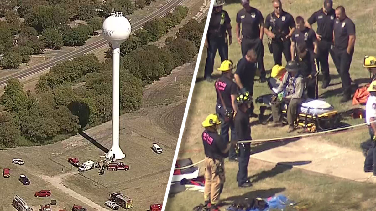 Worker Rescued From North Texas Water Tower – NBC 5 Dallas-Fort Worth