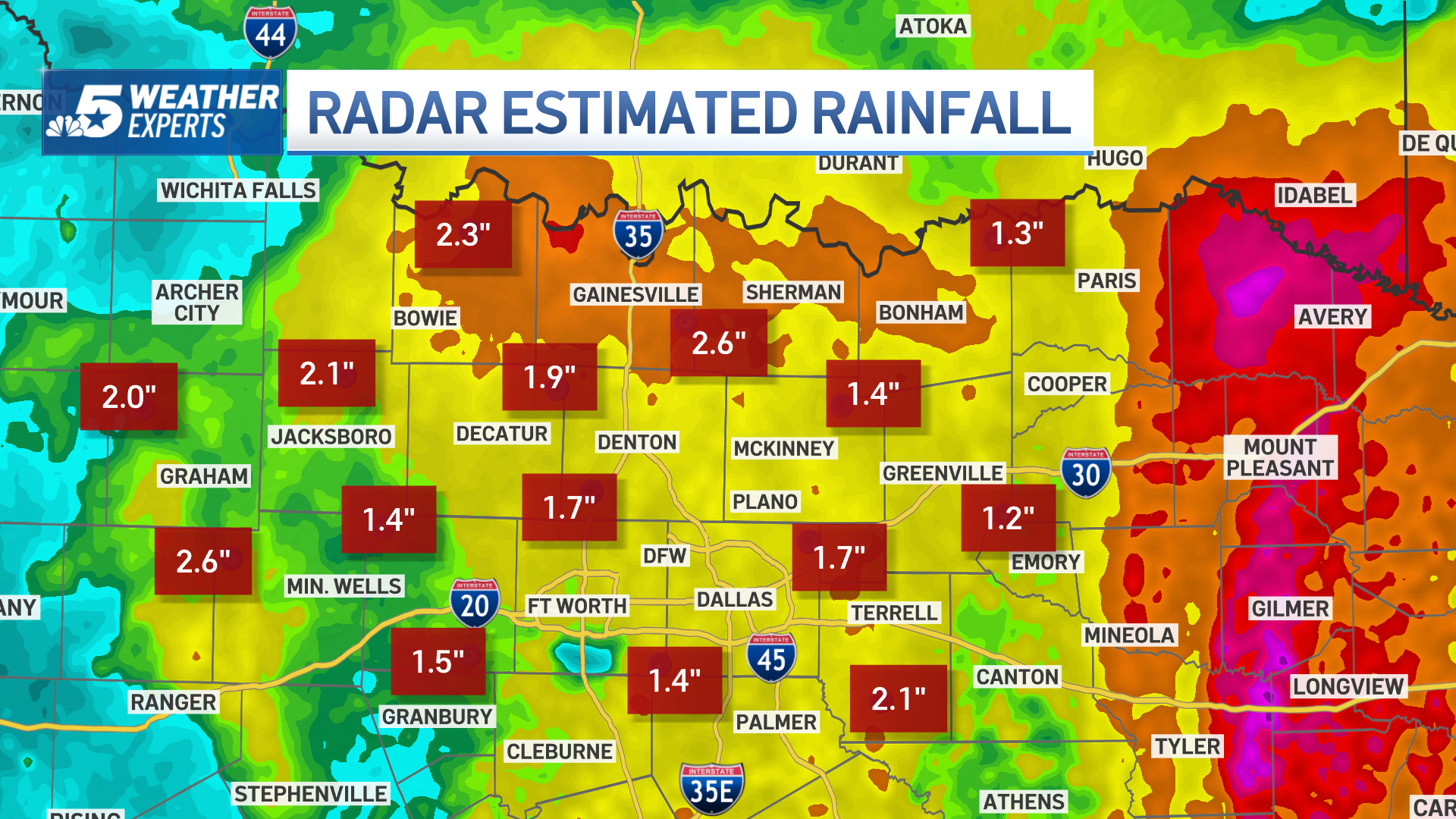 October Rainfall Now Above Normal in North Texas – NBC 5 Dallas-Fort Worth