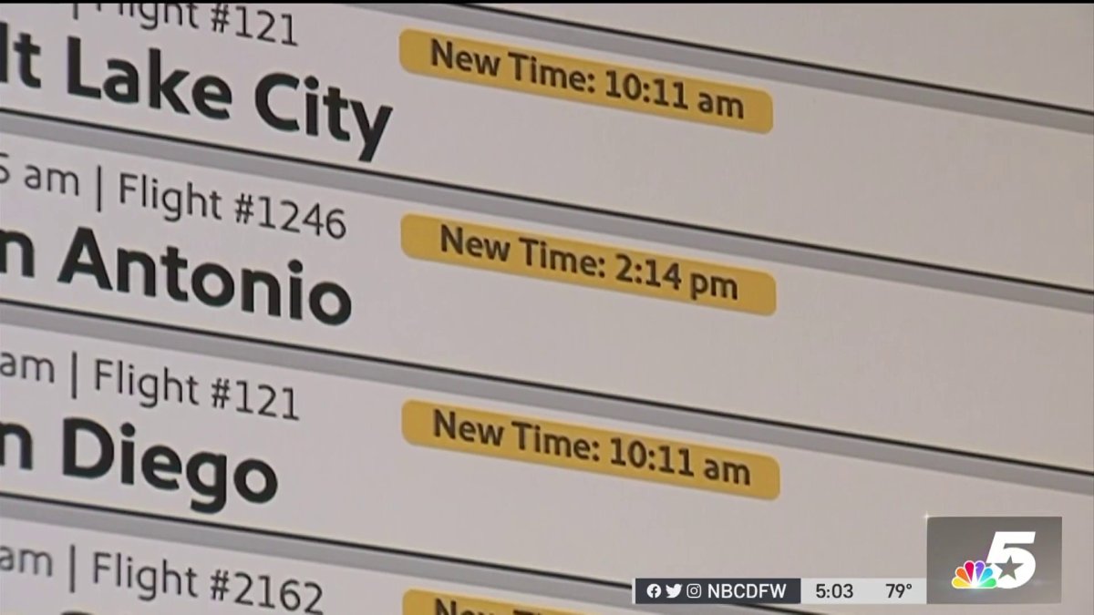 Dallas Love Field Passengers Face Lingering Delays After Nationwide ...