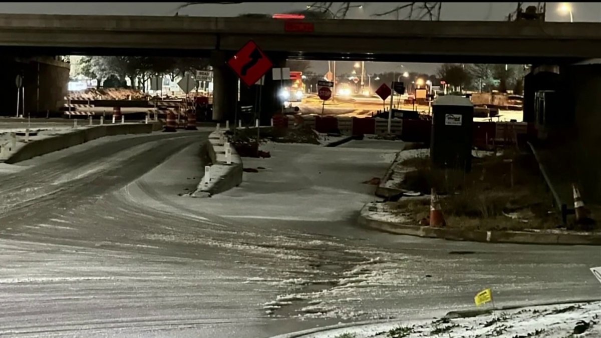 Slippery Roads and Cold Temperatures Continue Across DFW Amid Winter ...