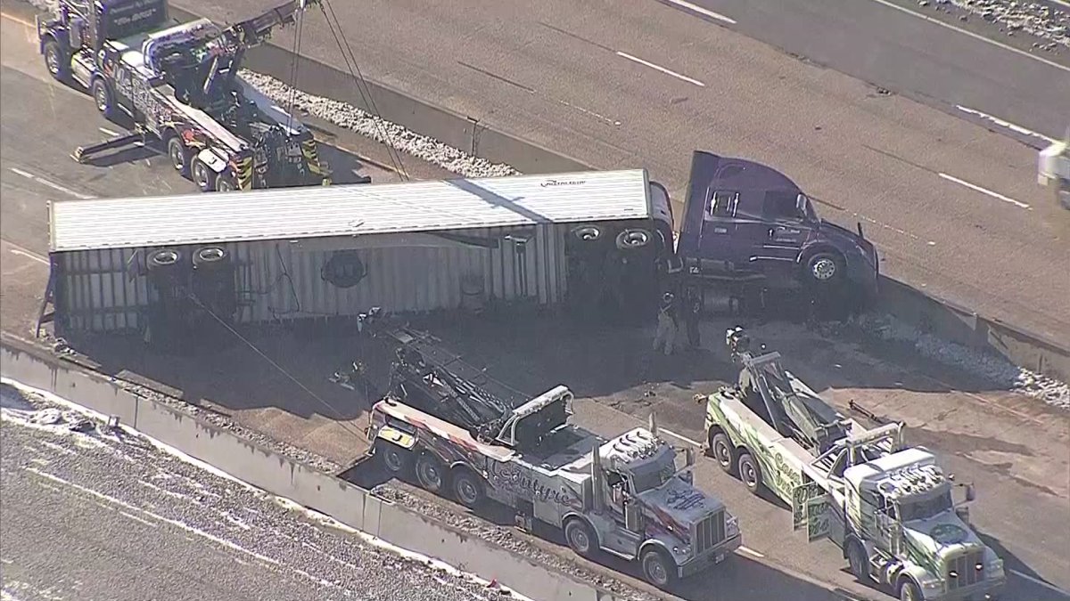 One Dead in Big Rig Crash on LBJ Freeway Friday Morning – NBC 5 Dallas ...