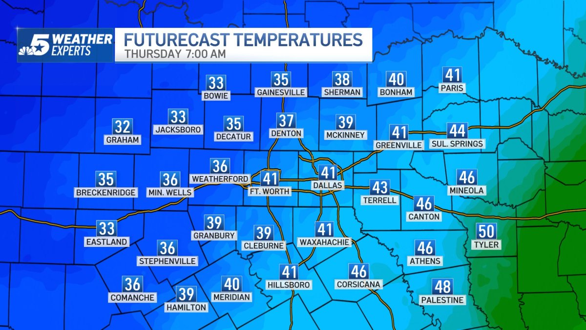 Radar: Strong Cold Front in North Texas – NBC 5 Dallas-Fort Worth