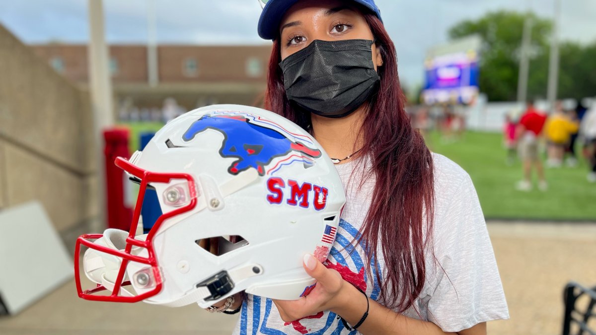 Children’s Health Patient Designs SMU Football’s Spring Helmet – NBC 5 ...