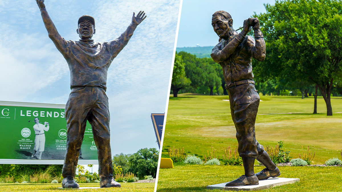 Cedar Crest Unveils Statues of Charlie Sifford and Walter Hagen – NBC 5 ...