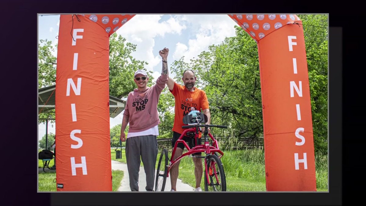 Father and son relay team from North Texas finish 180 mile leg of MS ...