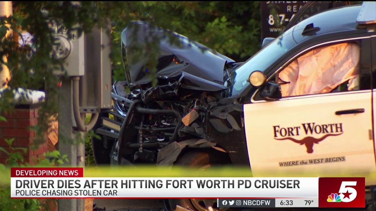 One dead after crash involving Fort Worth police cruiser – NBC 5 Dallas ...