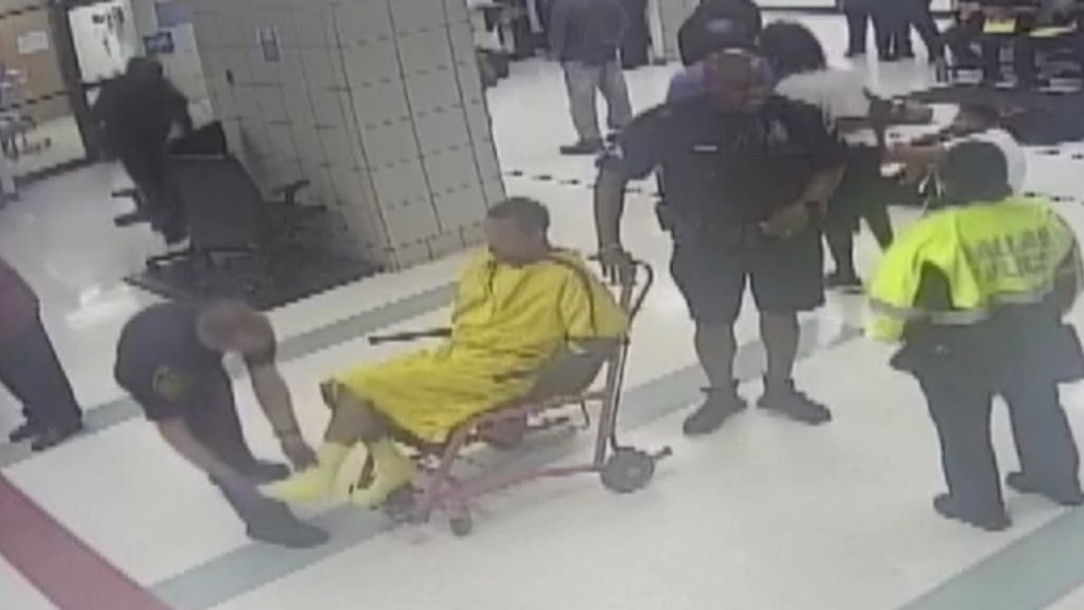 Booking footage released of man charged in kidnapping, assault of 7 ...