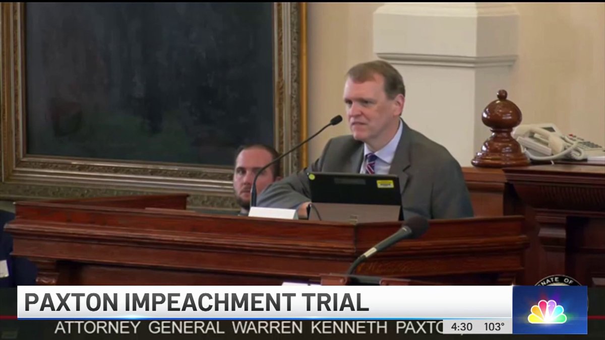 Whistleblower Takes The Stand In Suspended Texas Ag Ken Paxtons
