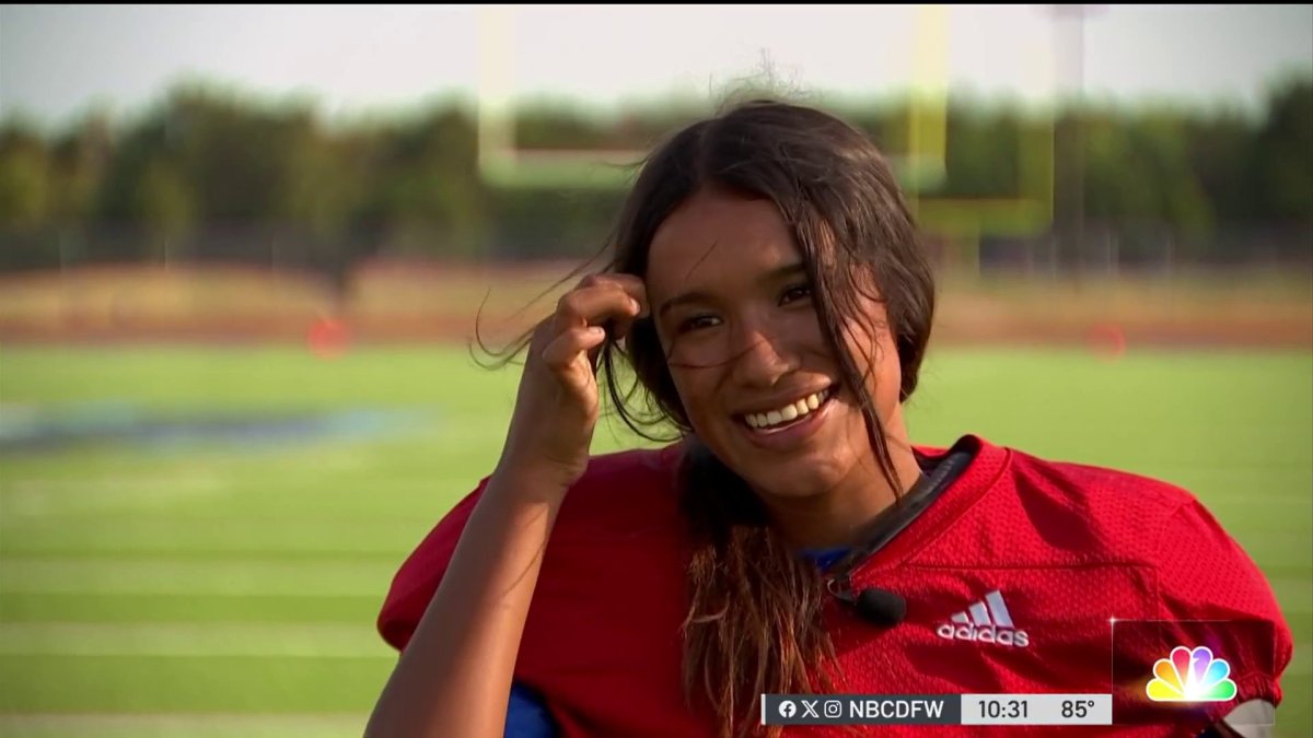 Female kicker makes history at Dallas high school – NBC 5 Dallas-Fort Worth