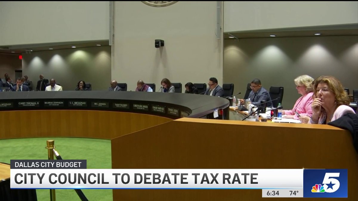 Dallas City Council to debate tax rate – NBC 5 Dallas-Fort Worth